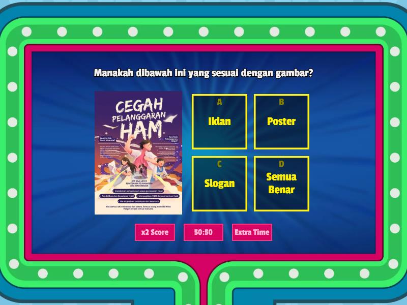 IKLAN, POSTER, DAN SLOGAN - Gameshow quiz