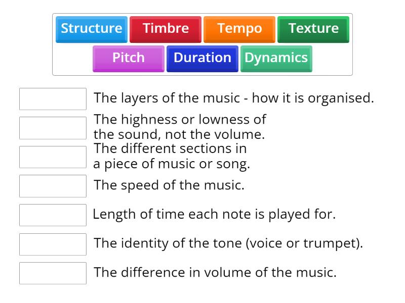 Musical Dimensions - Match up