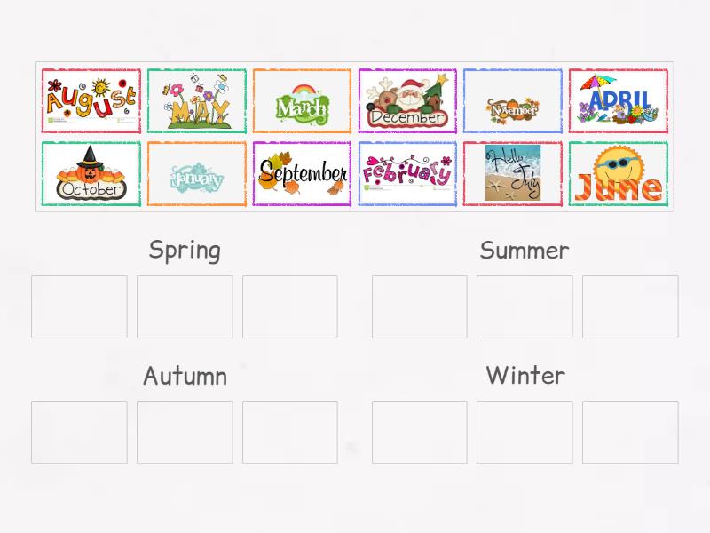 Seasons - Group sort