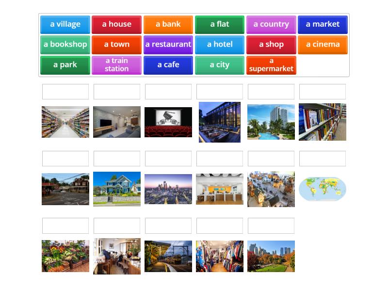 Roadmap A1 (3A. My town/pictures) - Match up