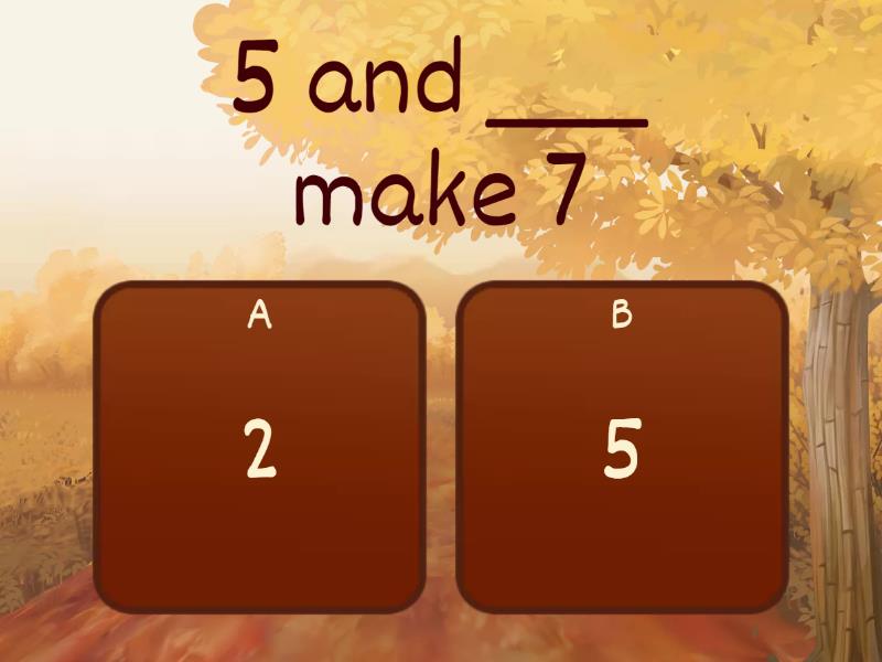 Ways to make 7 - Quiz