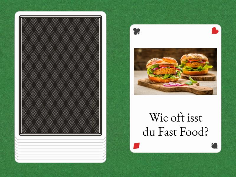 Essen. Fragen - Speaking cards