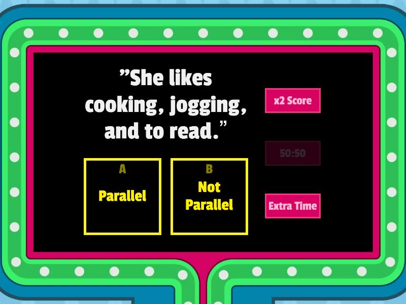 Parallel or Not Parallel - Gameshow quiz