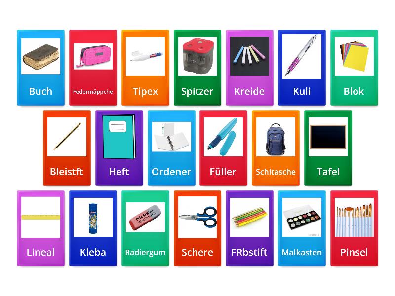 schulsachen - Flip tiles