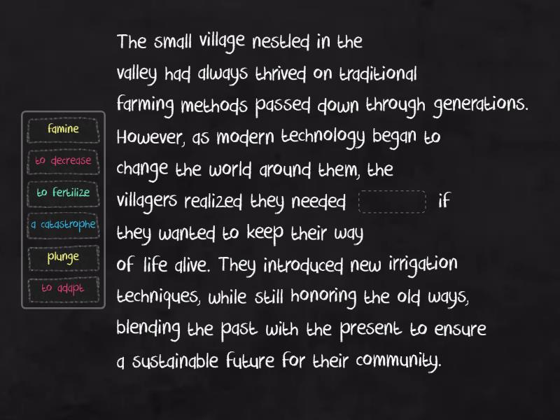 Lesson Three - Evolution and Migration - Complete the sentence