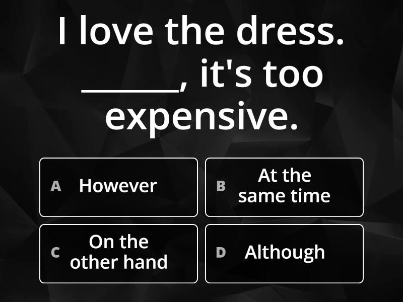 翰林B6 U3：Review Corner – 呈現對比的轉折語 - Quiz