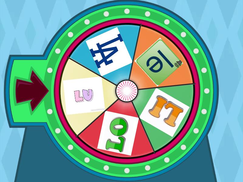 L SOUND WITH VOWELS - Spin the wheel