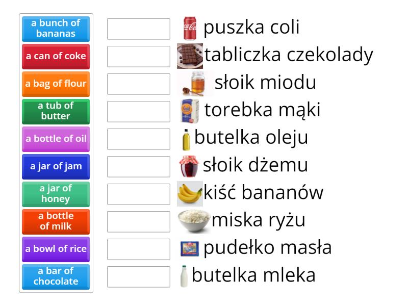 Food unit 6 - Match up