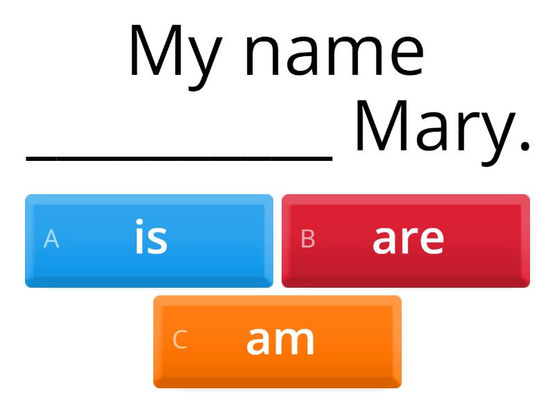 Complete with the verb to be (ER) - Quiz