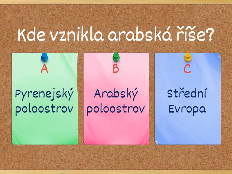 Arabská říše - Kvíz