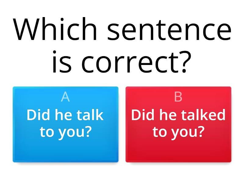 Past Simple - Choose the correct option - Quiz