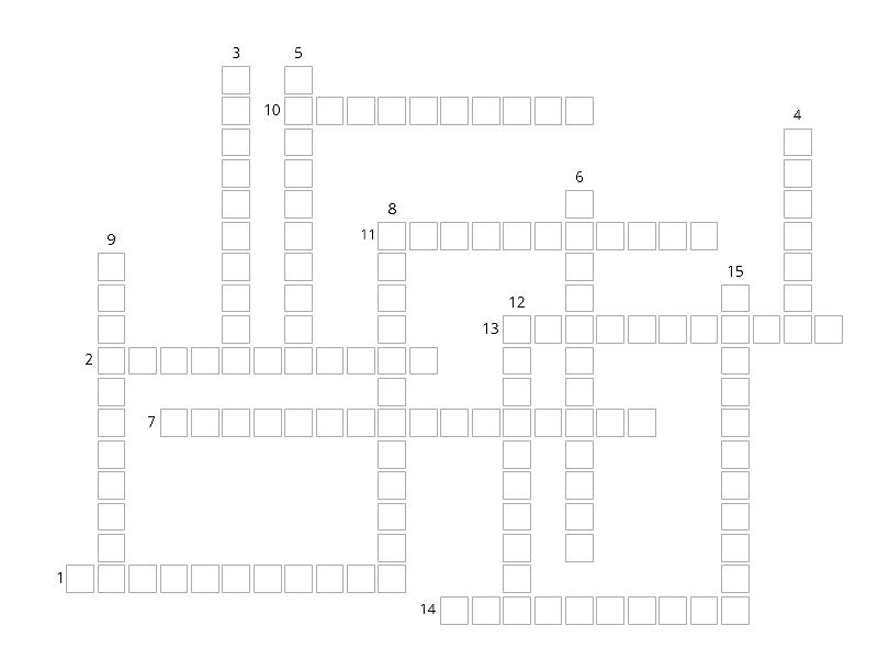 Actividad de Gramática Mod. 2 - Crucigrama