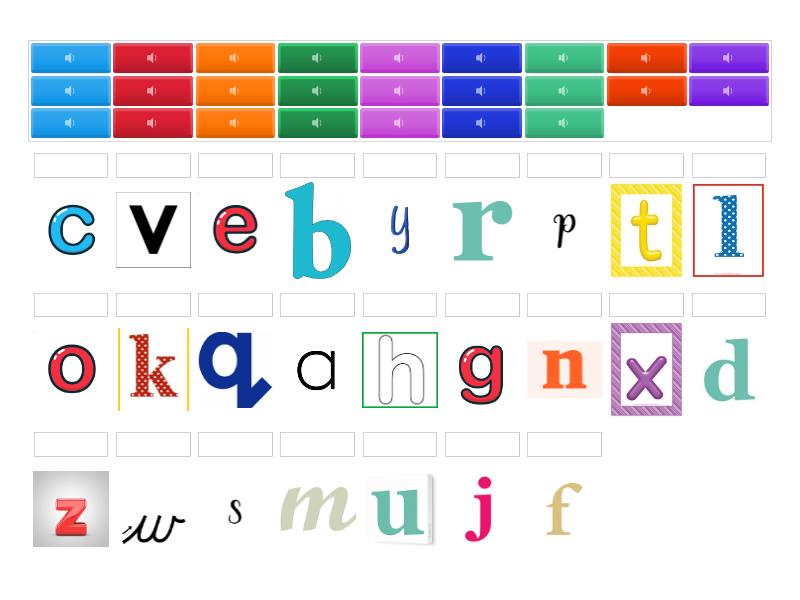 French alphabet - Match up