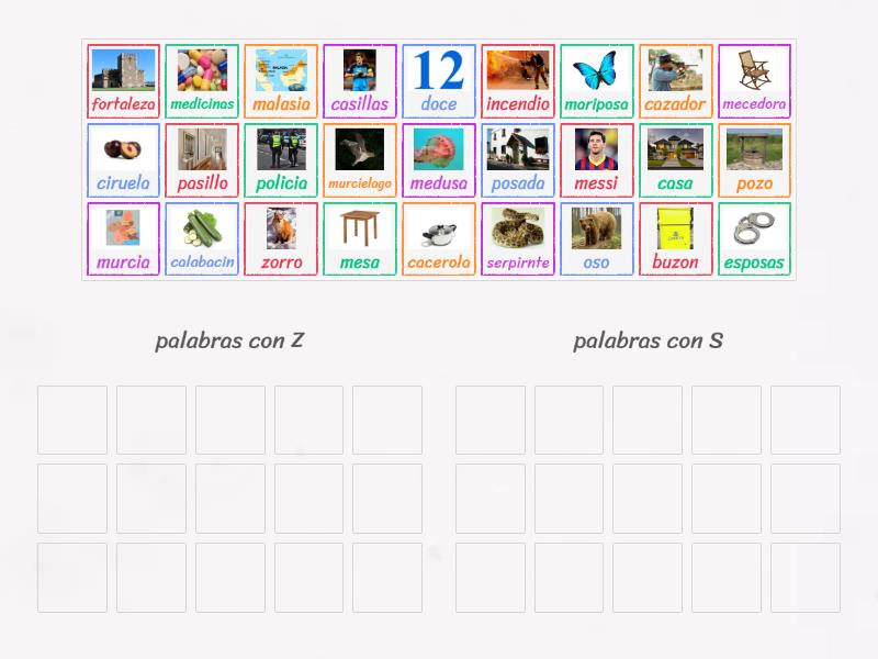 discriminacion s y z - Group sort