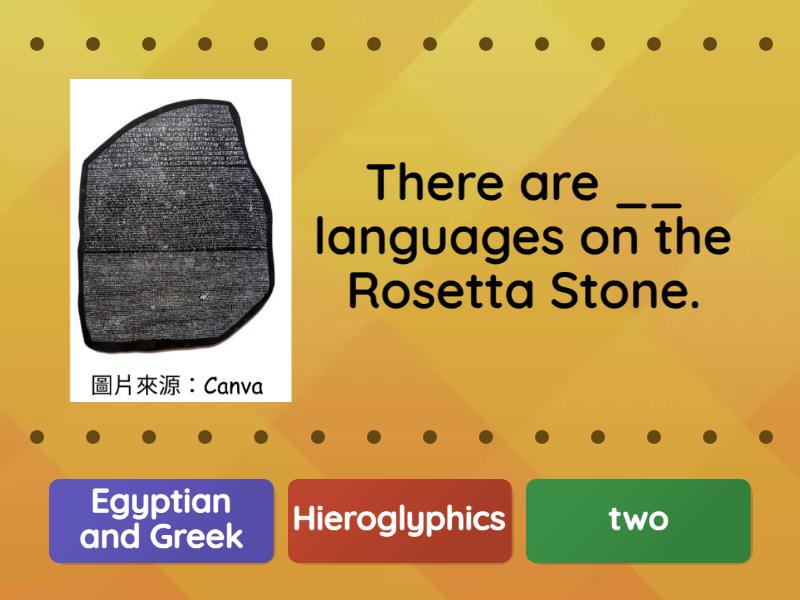 The Rosetta Stone - Find the match