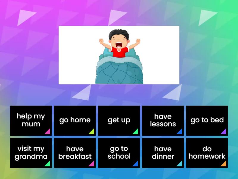 Family and Friends 2 Unit 6,8 - Find the match