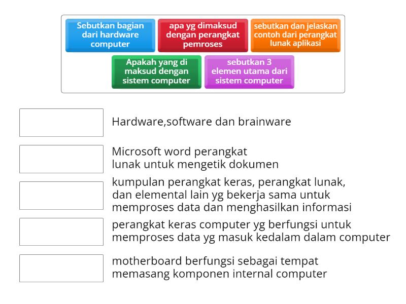 Sistem computer - Match up