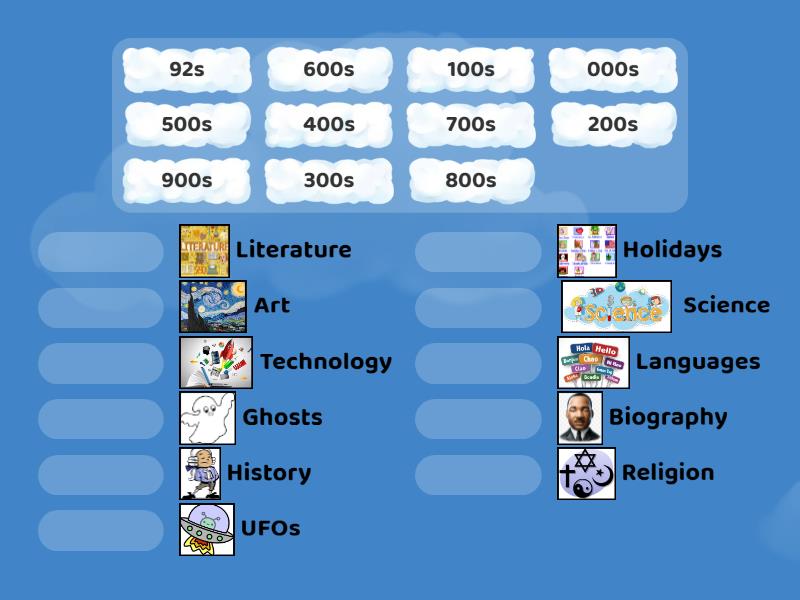 Dewey Hundreds Match - Match up