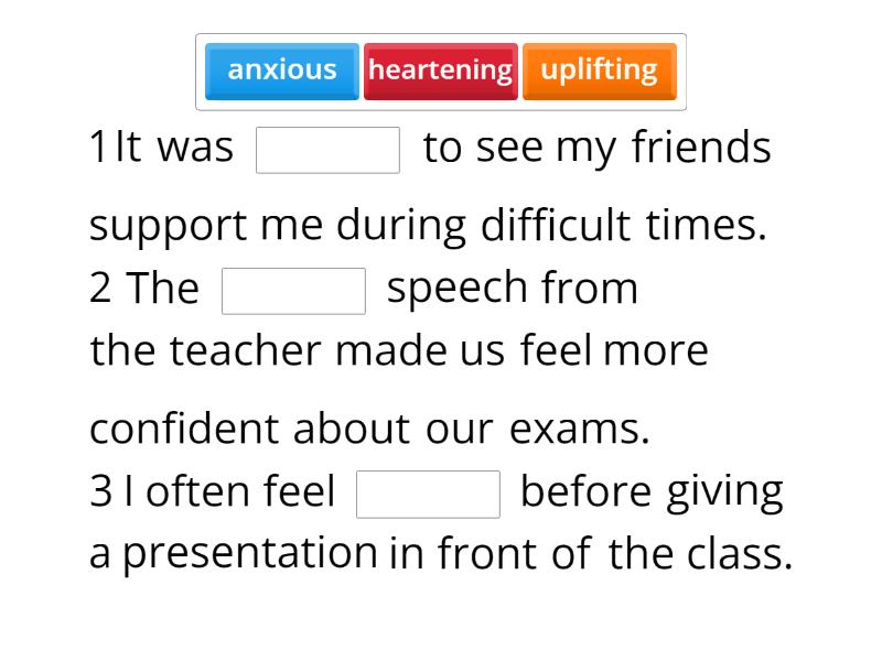 Supportive Friends During Difficult Times - Complete the sentence