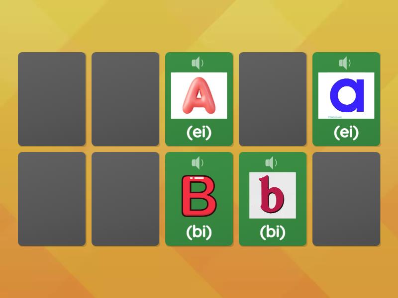 The alphabet - Matching pairs