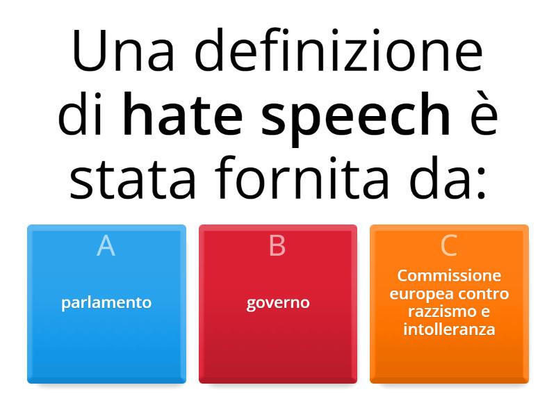 HATE SPEECH - Quiz