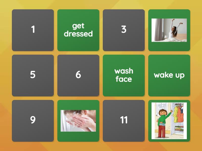 In the morning - routines 2nd grade primary - Parejas