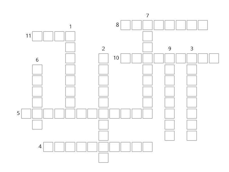 NUTRIÇÃO - Palavras cruzadas