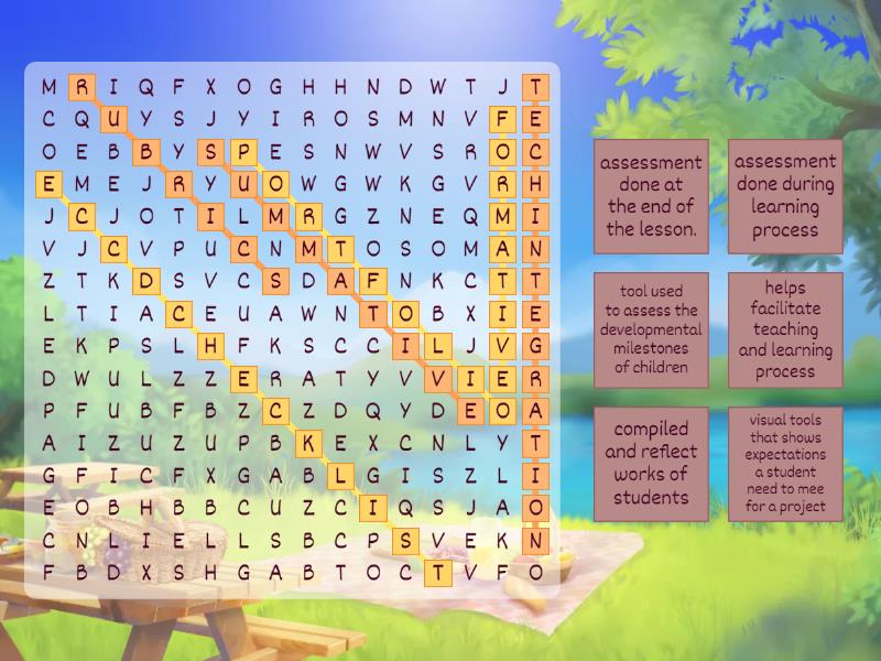 MAED 205 - Wordsearch