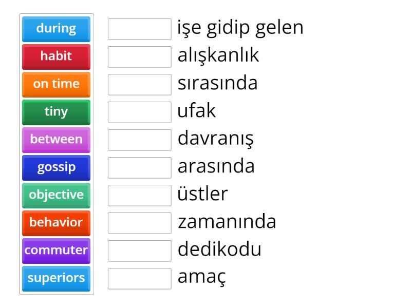 tiny problem at the office - Match up