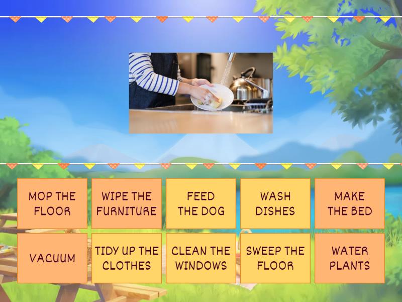 CHORES AT HOME - Find the match