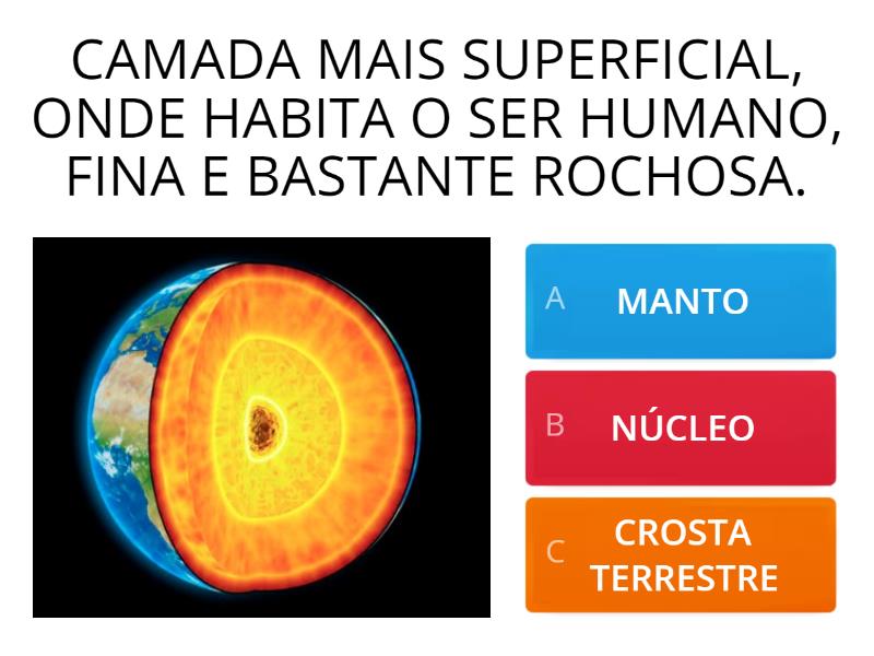 Camadas da Terra - Quiz