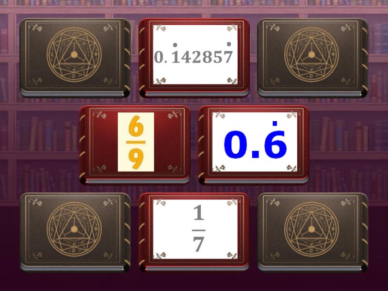 Recurring Decimal - conversion - Matching pairs