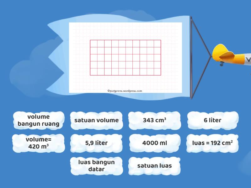 Kuis Matematika luas dan volume - Find the match