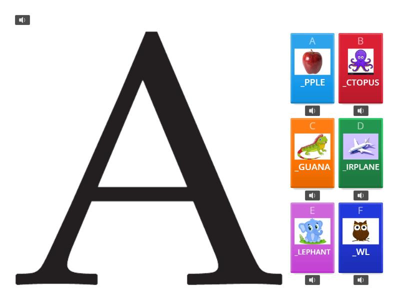 LISTENING - VOWELS - What's the first letter? - Quiz