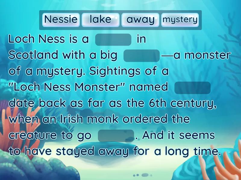Loch Ness Monster Mystery Solved Impact 2 U4 Complete The Sentence