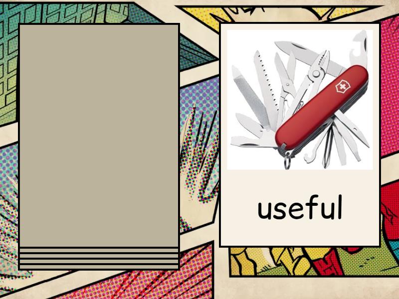 Adjectives; -ful; Word Formation; Spotlight 8 Module 1f - Speaking cards