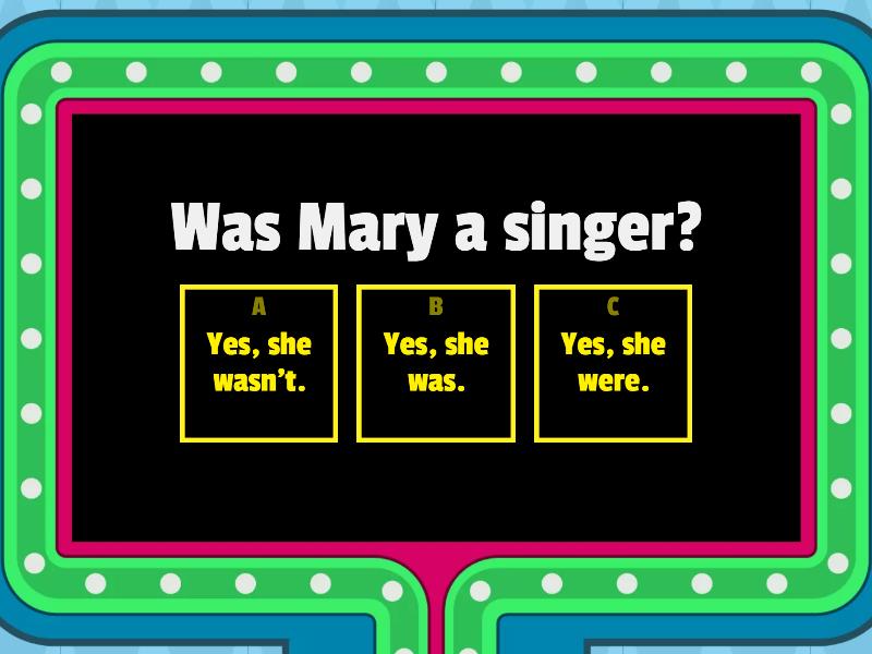 past simple interrogative form - Gameshow quiz