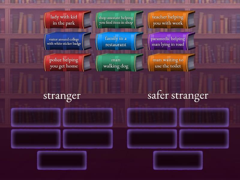 stranger and safer stranger - Group sort
