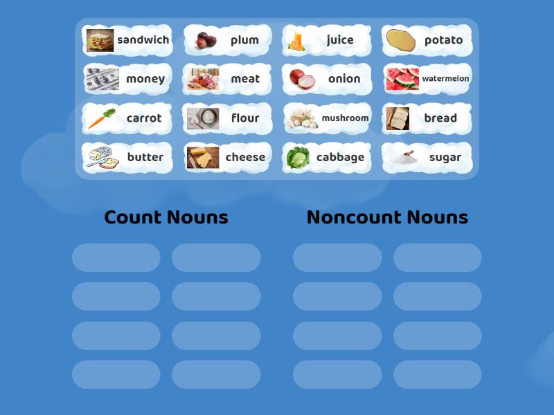 Nouns - Group sort