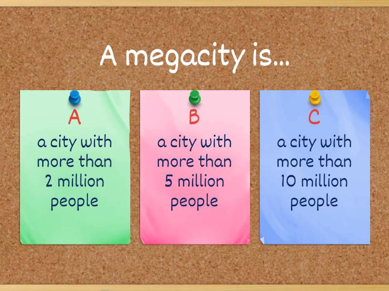 MEGACITIES - Quiz