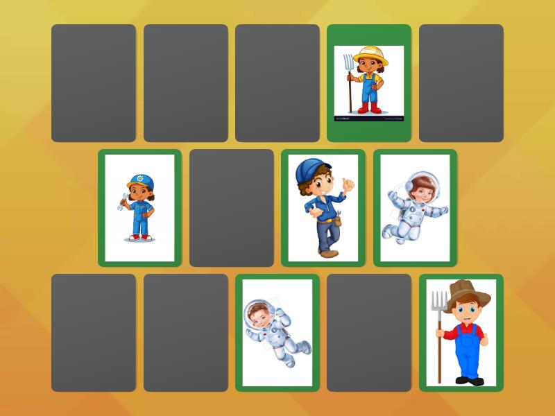 IGUALDAD DE GENERO PROFESIONES - Matching pairs
