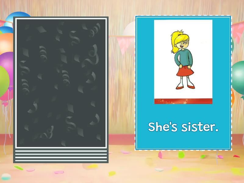 Kid's Box 1, Unit 4: My family - Speaking cards