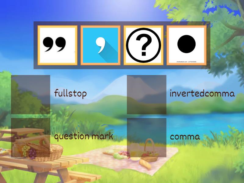 Punctuation word wall - Match up