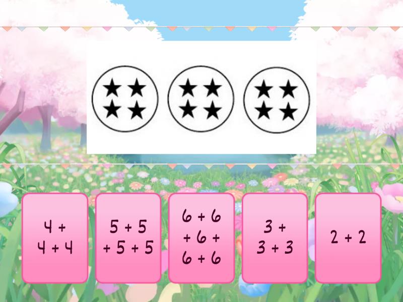 Multilication as repeated addition - Find the match