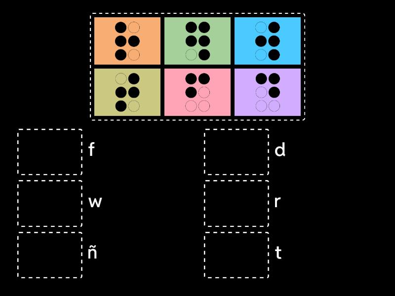 Consonantes - Braille - Match up