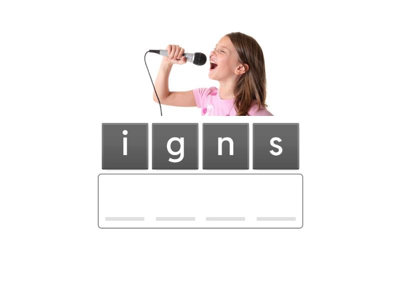 Verb action word - Anagrama