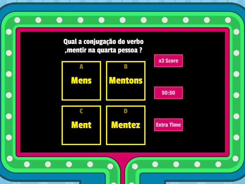 Verb Família Jimmy - Gameshow quiz