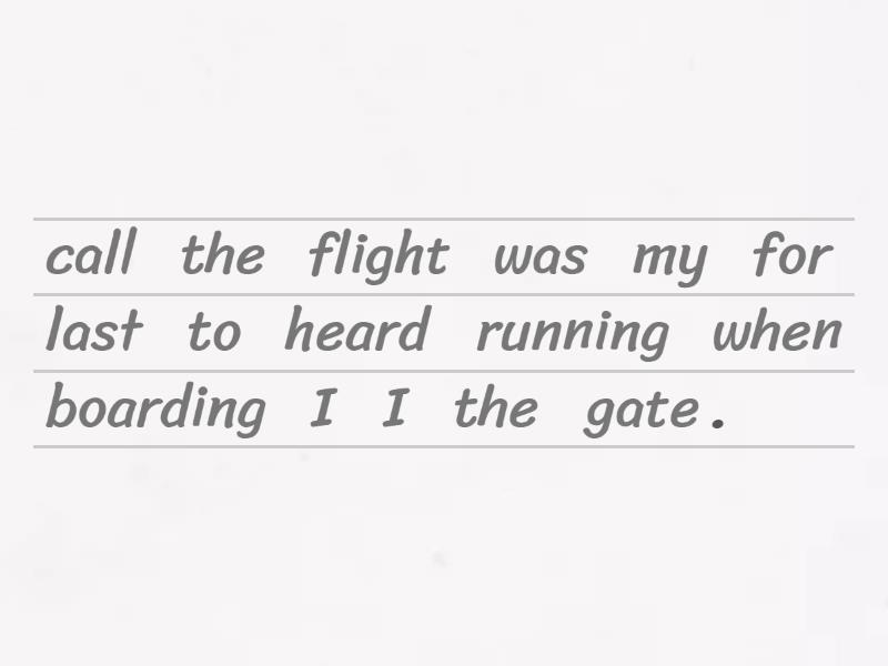 Put the words in order. (Past Continuous) - Unjumble