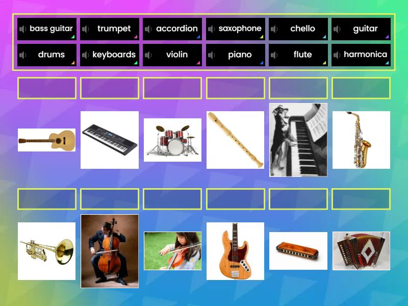 Musical instruments - Match up