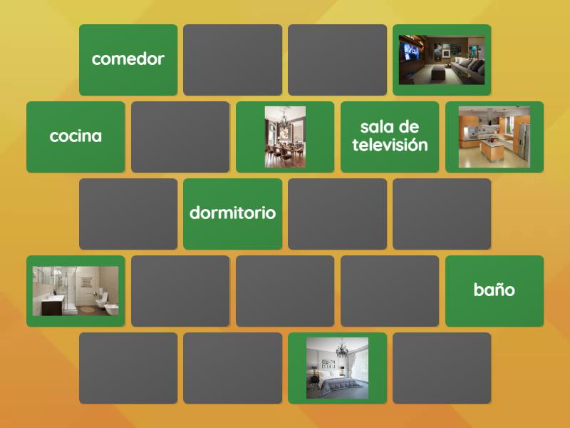 Partes de la casa - Matching pairs